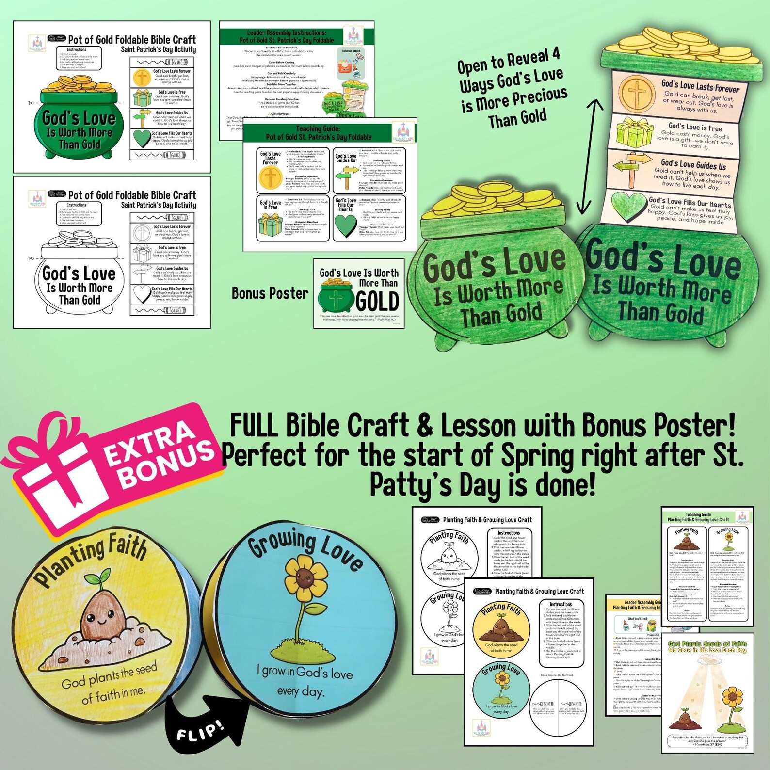 Christian St. Patrick’s Day Bible Crafts for Kids | Sunday School Faith ...