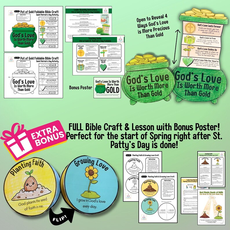 Christian St. Patrick’s Day Bible Crafts for Kids | Sunday School Faith ...