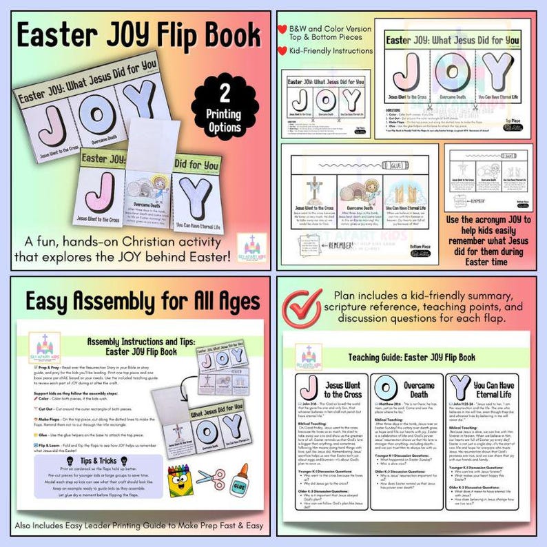 Easter Bible Craft for Kids BUNDLE | Easter Christian Activity for Kids ...
