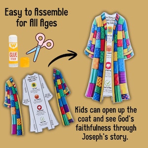 Joseph's Coat of Many Colors Bible Craft | Genesis 37 Sunday School ...