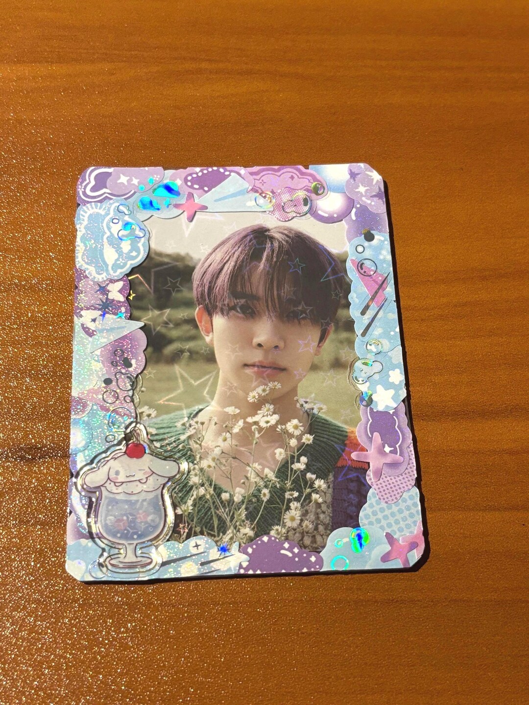 Enhypen Purple and Blue Orange Blood Heeseung Photocard PC Holder - Etsy