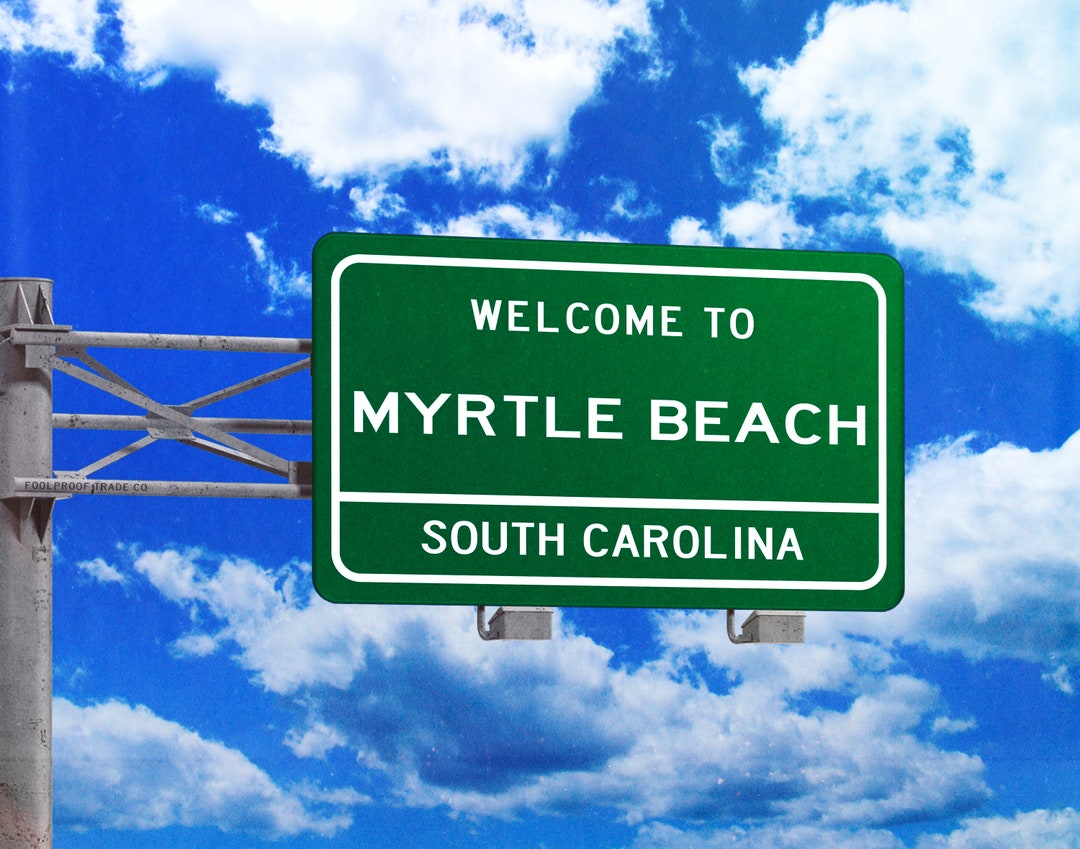 Welcome to Myrtle Beach South Carolina - Metal Prints - Etsy