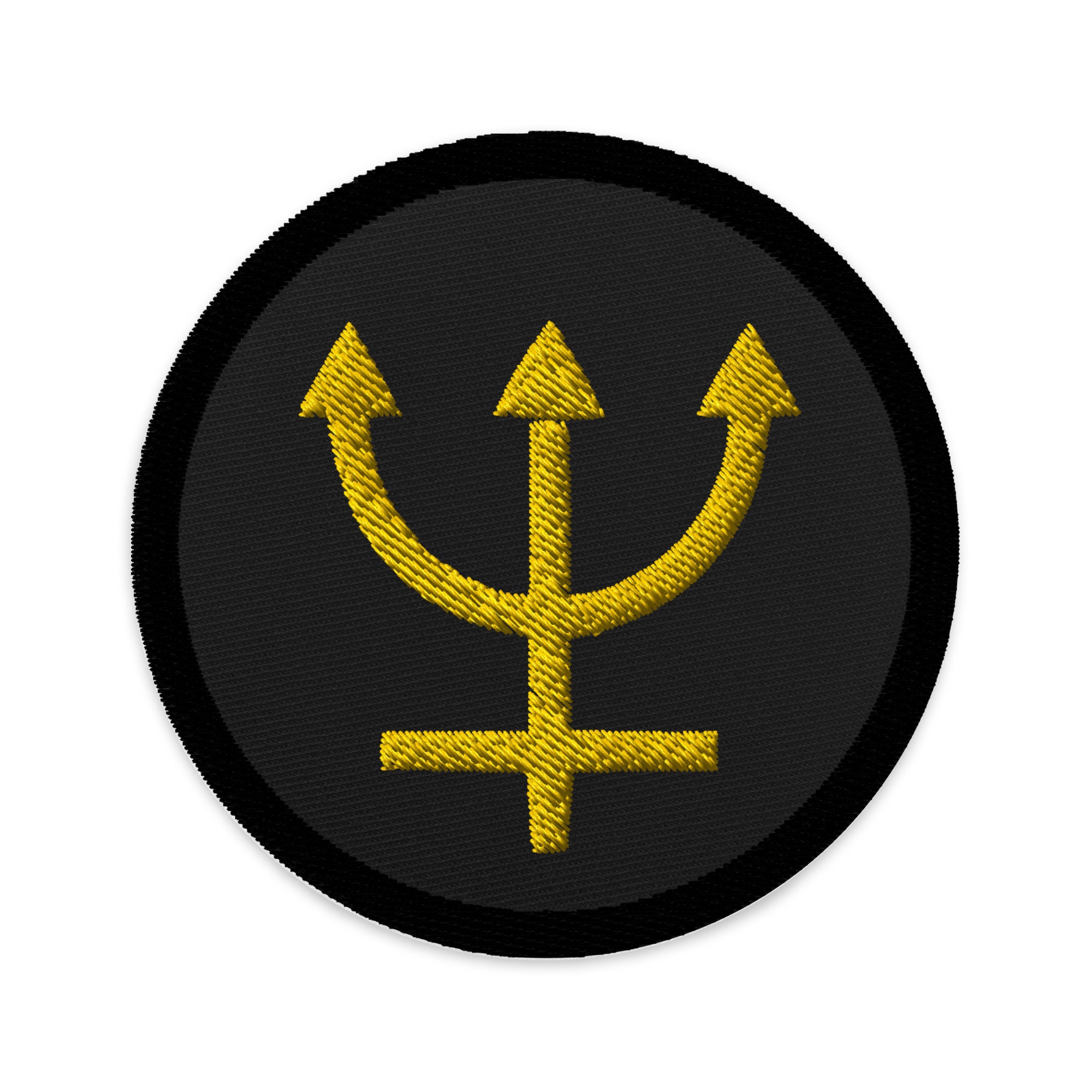 Neptune Planetary Symbol Embroidered Patches - Etsy