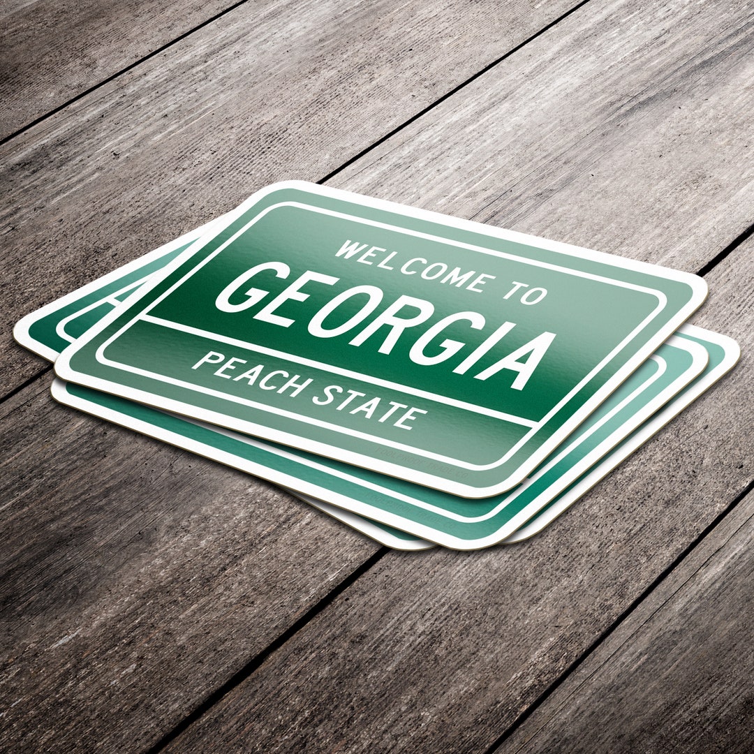 Welcome to Georgia Highway Sign - Sticker - Etsy