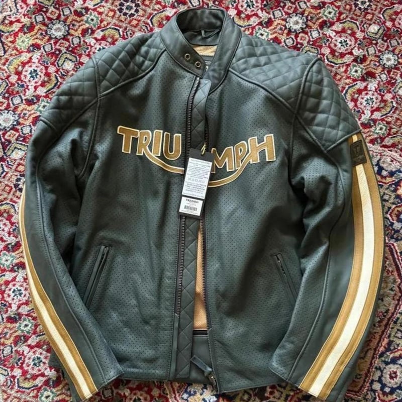 Triumph Motorbike Jacket - Etsy UK