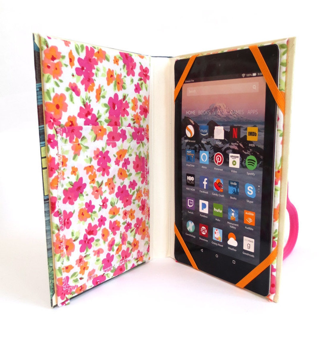 Pink Flowery Tablet Case Upcycled From Vintage Teen Book From 1950s ...