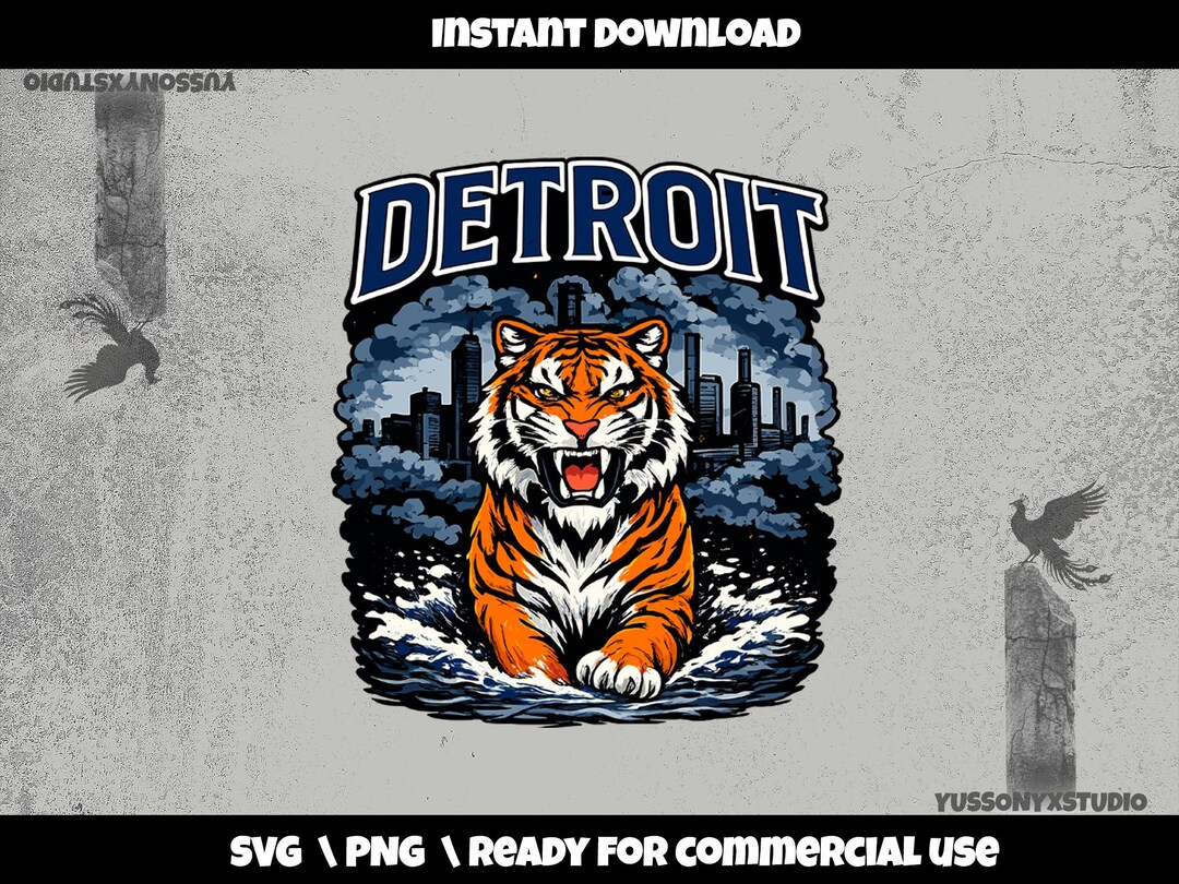 Detroit Graphic PNG SVG | T-shirt & Sublimation Design | Transparent ...