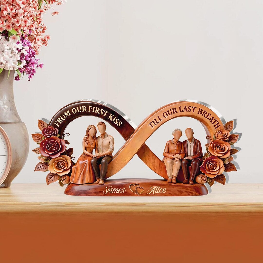 Personalized Couple Infinity Symbols Acrylic Plaque - Etsy