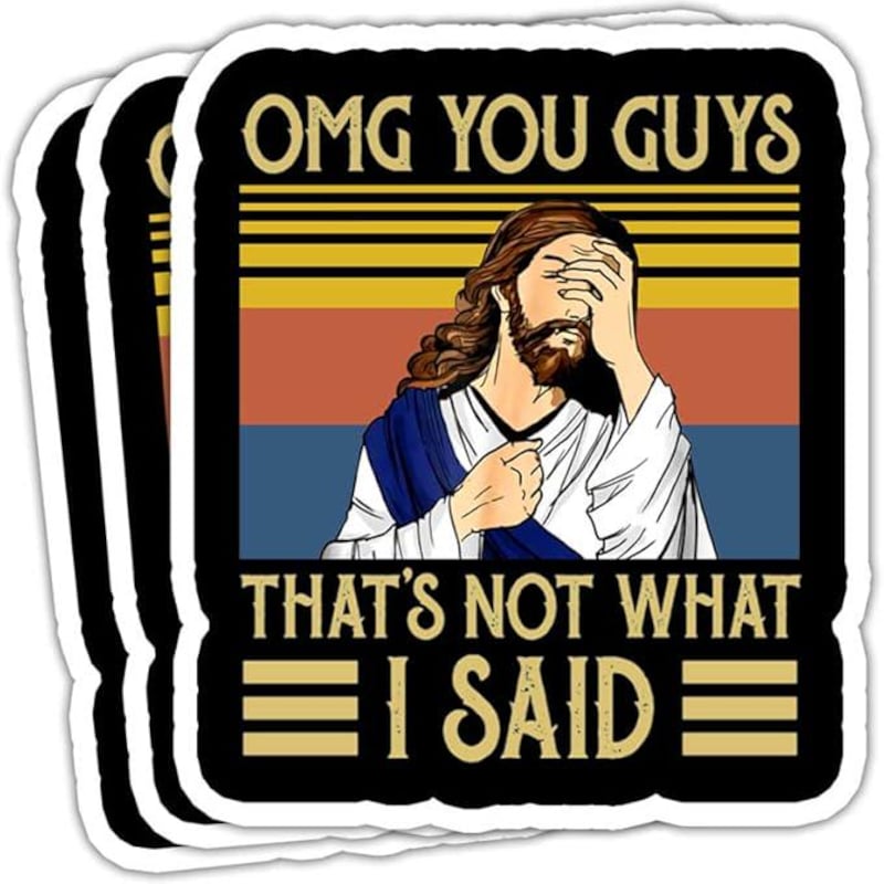 Jesus I Saw That Sticker - Etsy