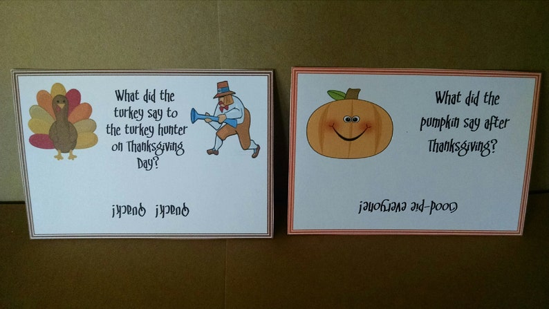 Printable Thanksgiving Lunch Box Jokes - Etsy