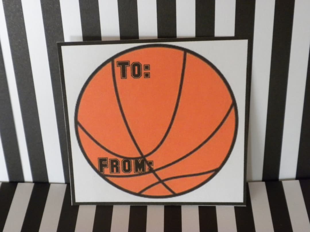 Printable Basketball Gift Tag - Etsy