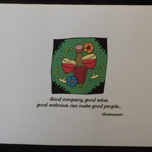 Wine Theme Note Cards - Etsy