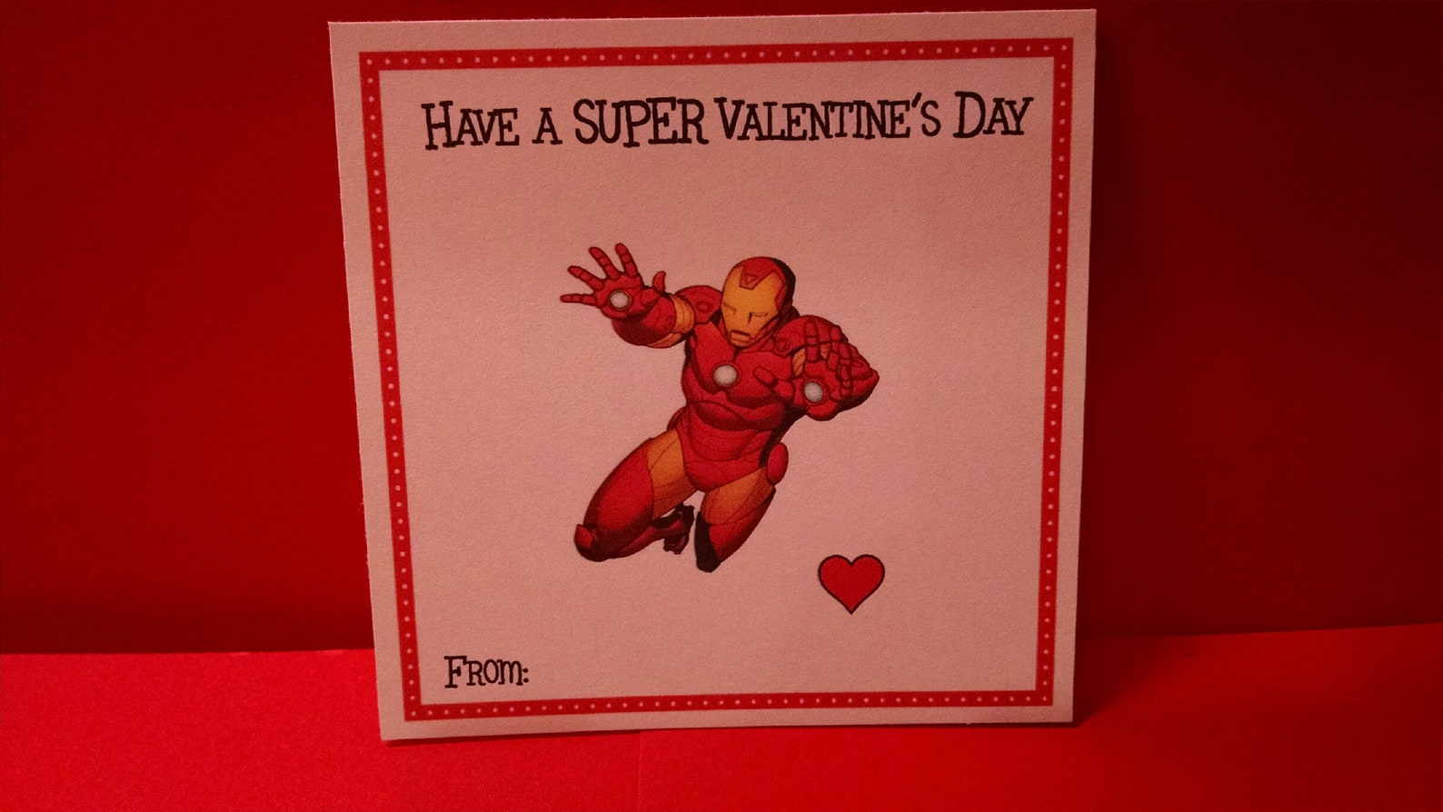 Personalized Printable Super Hero Valentines - Etsy