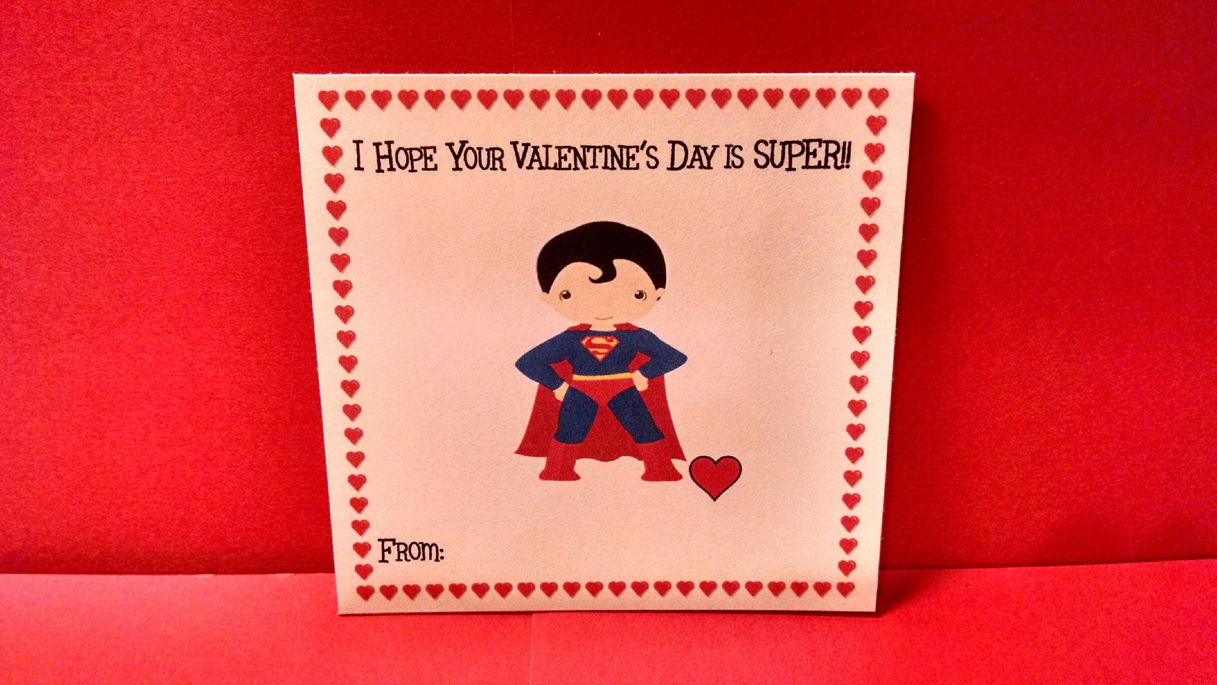 Personalized Printable Super Hero Valentines - Etsy