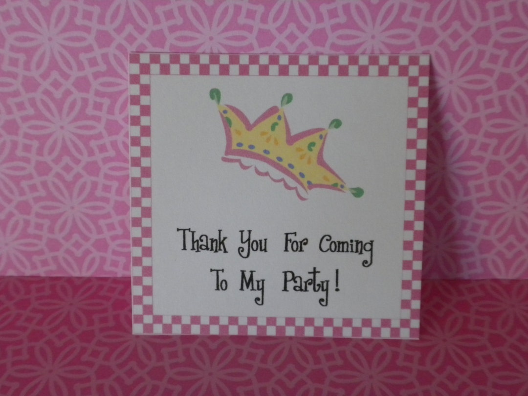 Printable Princess Theme Small Square Favor Bag Tag - Etsy