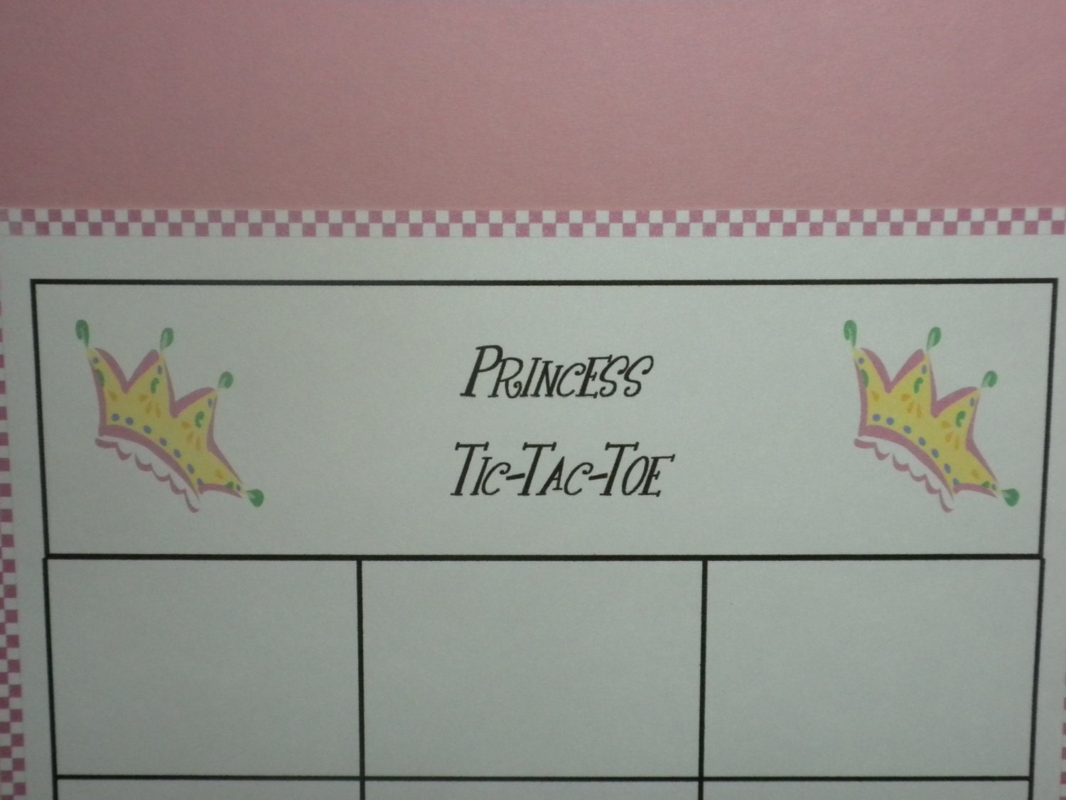 Princess Tic Tac Toe - Etsy