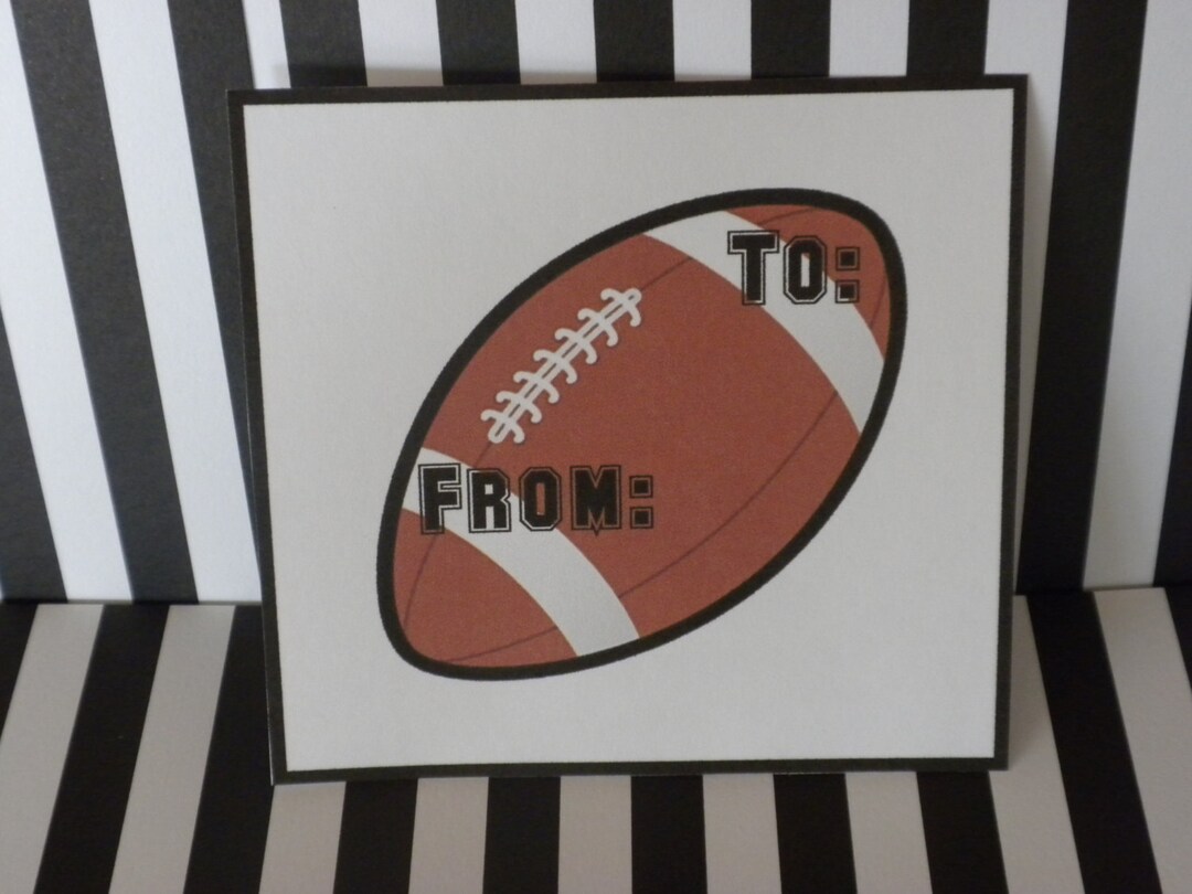 Printable Football Gift Tag - Etsy