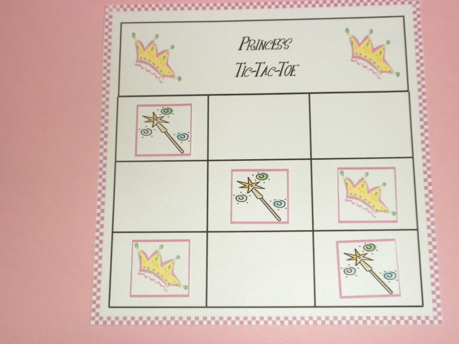 Princess Tic Tac Toe - Etsy