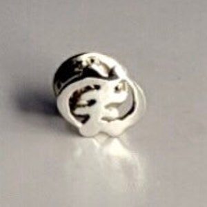 Gye Nyame Tie Tack, Sterling Silver Pin, Adinkra Symbol, Handmade Gift ...