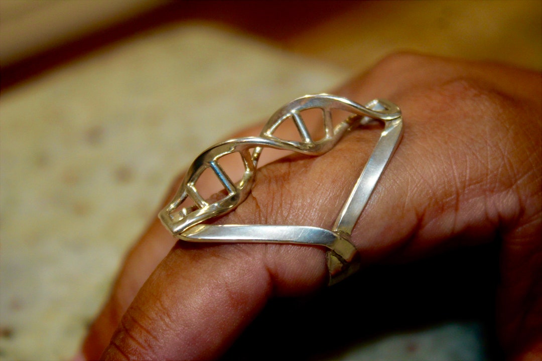 DNA Ring, Double Helix Statement Ring, for Genetic Industry Gift ...