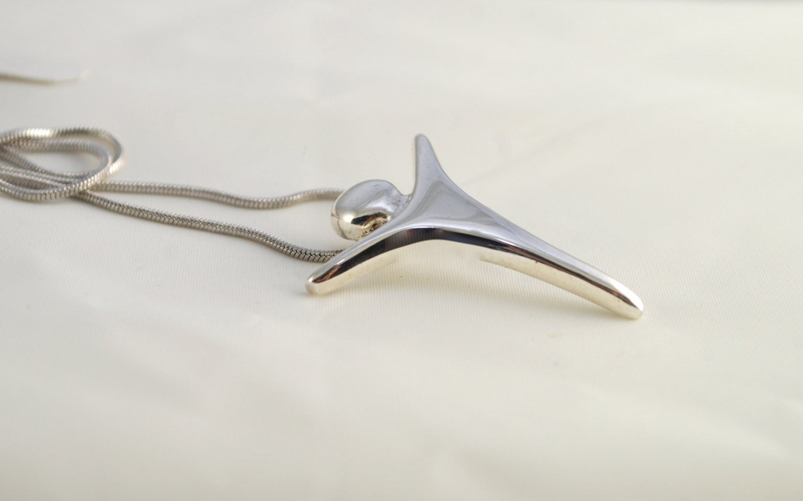 Silver Necklace Divine yet Human Figure Empty Self Spiritual - Etsy