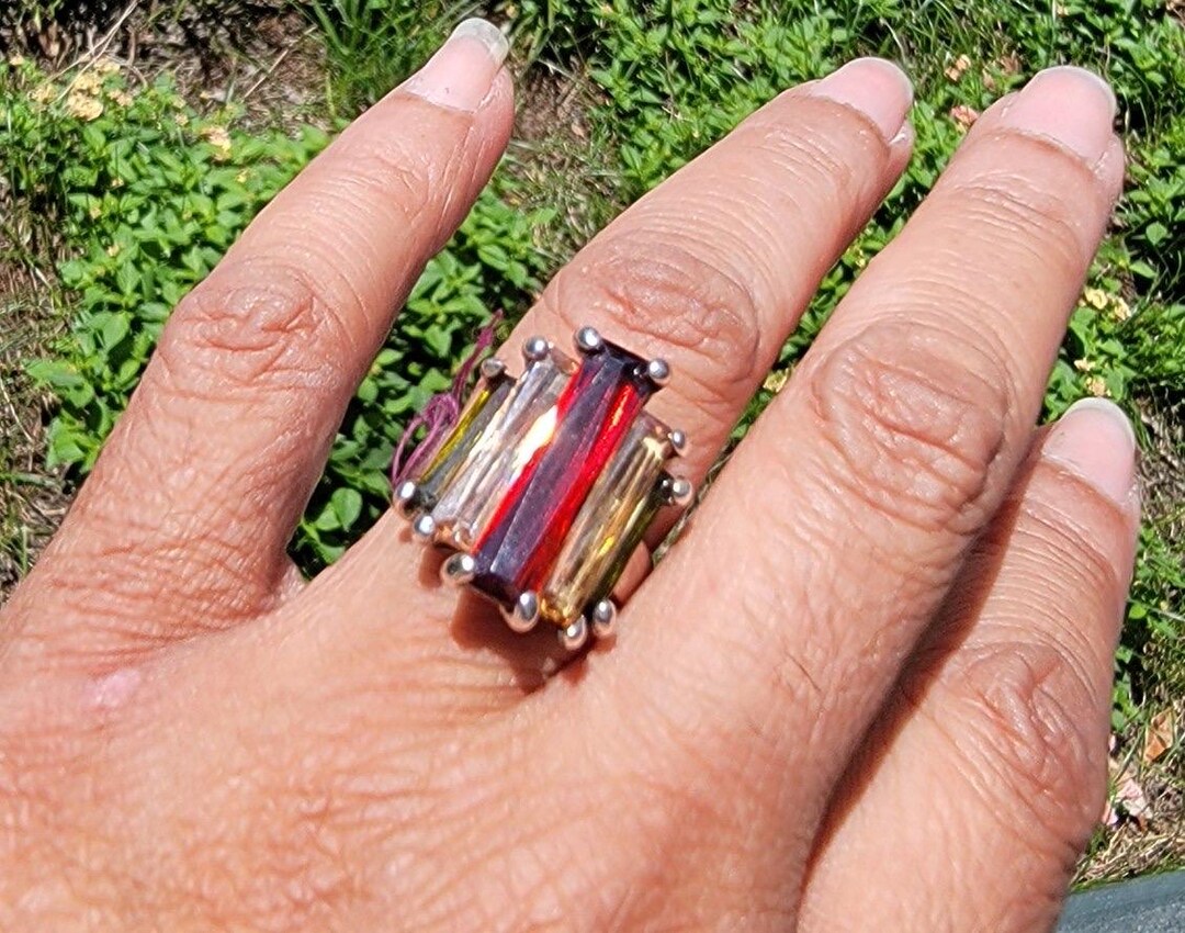 Chester Allen Sterling Silver Crystal Ring - New Orleans Gift - Etsy