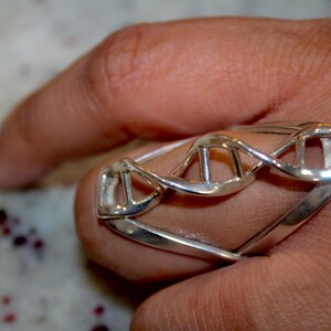 DNA Ring, Double Helix Statement Ring, for Genetic Industry Gift ...