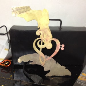 Peace Sign Pendant, Music Note Necklace, Treble Clef Symbol, New ...