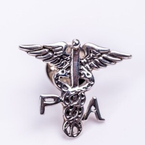 Registered Nurses Pin, Silver Medical Symbol Jewelry ,caduceus, Staff ...