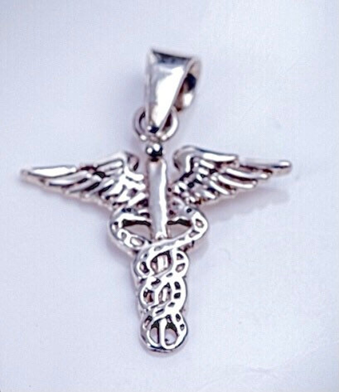 Caduceus Pin, Silver Medical Symbol Jewelry for Doctors ,caduceus ...