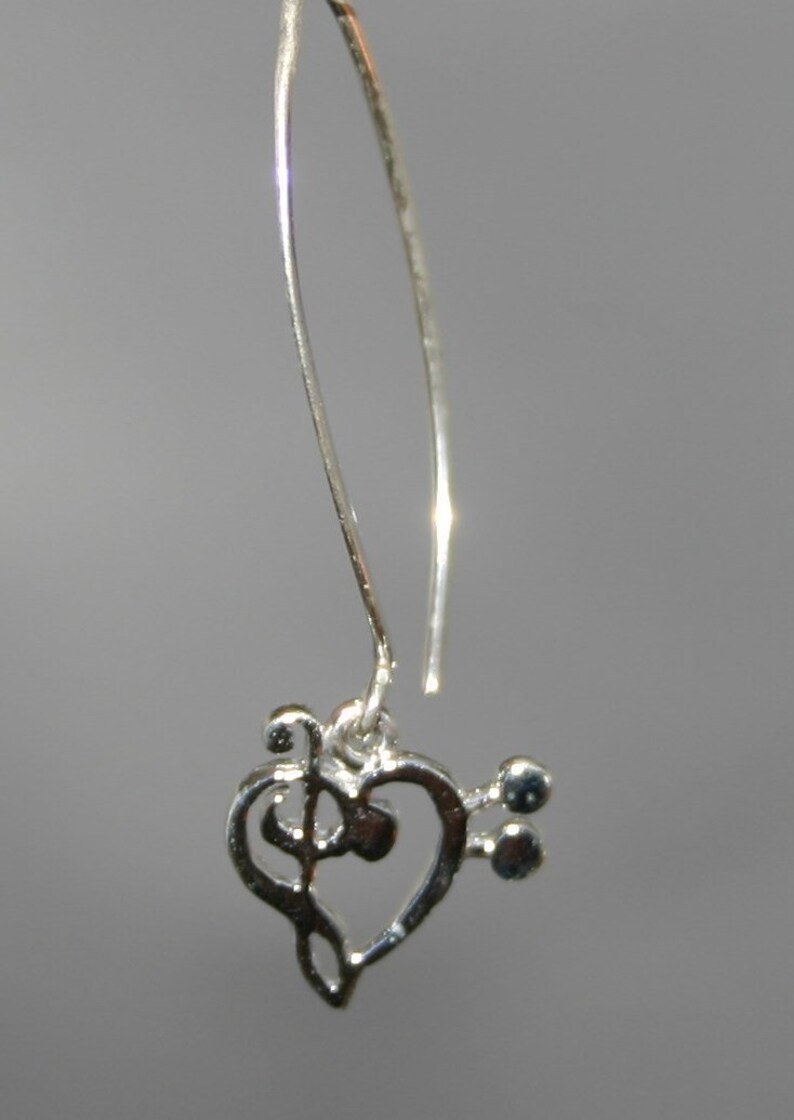 Music Heart Ring Treble Bass Clef Musical Love Jewelry - Etsy