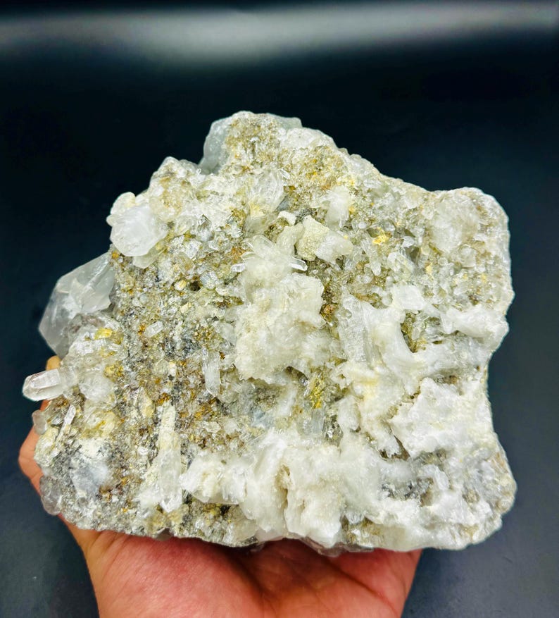 280 Gm Rare Brown Siderite on Quartz Crystal Cluster From Baluchistan ...