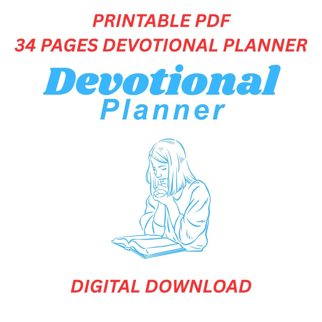 Devotional Planner Journal / Bible Study Journal / Bible Journaling ...