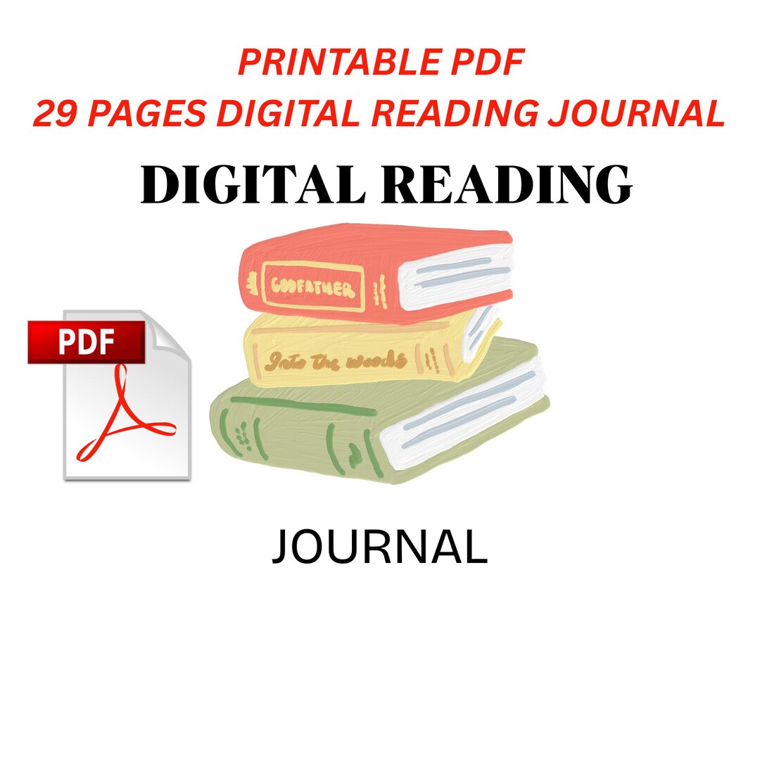 Digital Reading Journal / Planner / Daily Planner / Printable PDF - Etsy