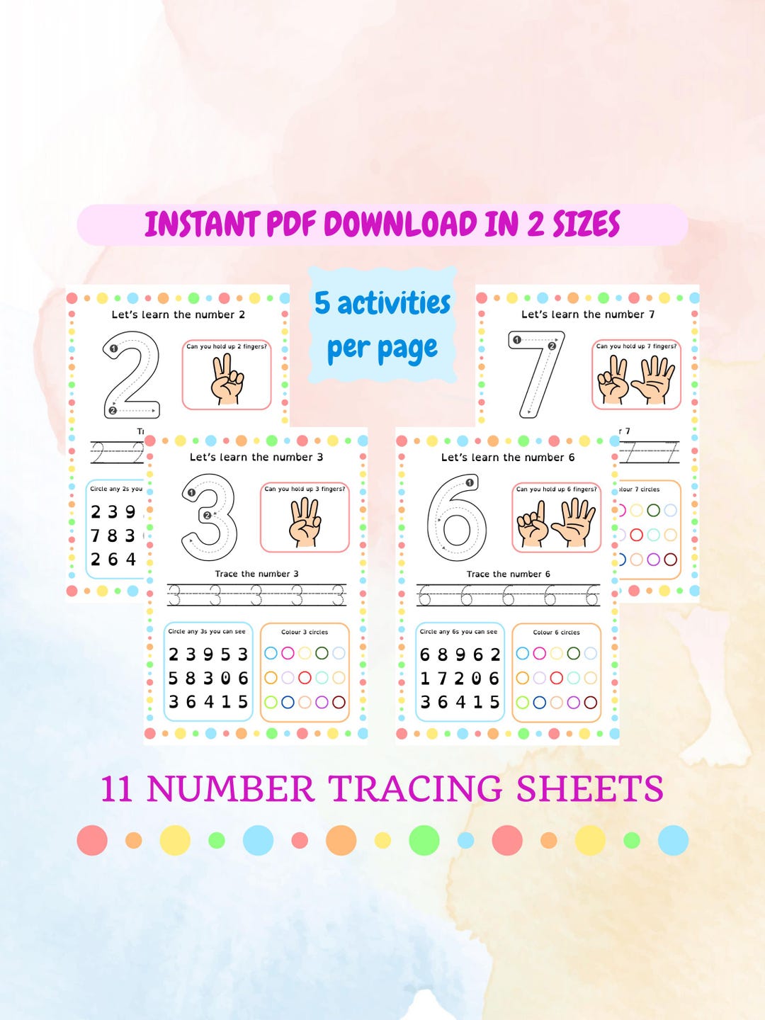 Number Activity Pack | Number Learning Worksheets | Homeschool ...