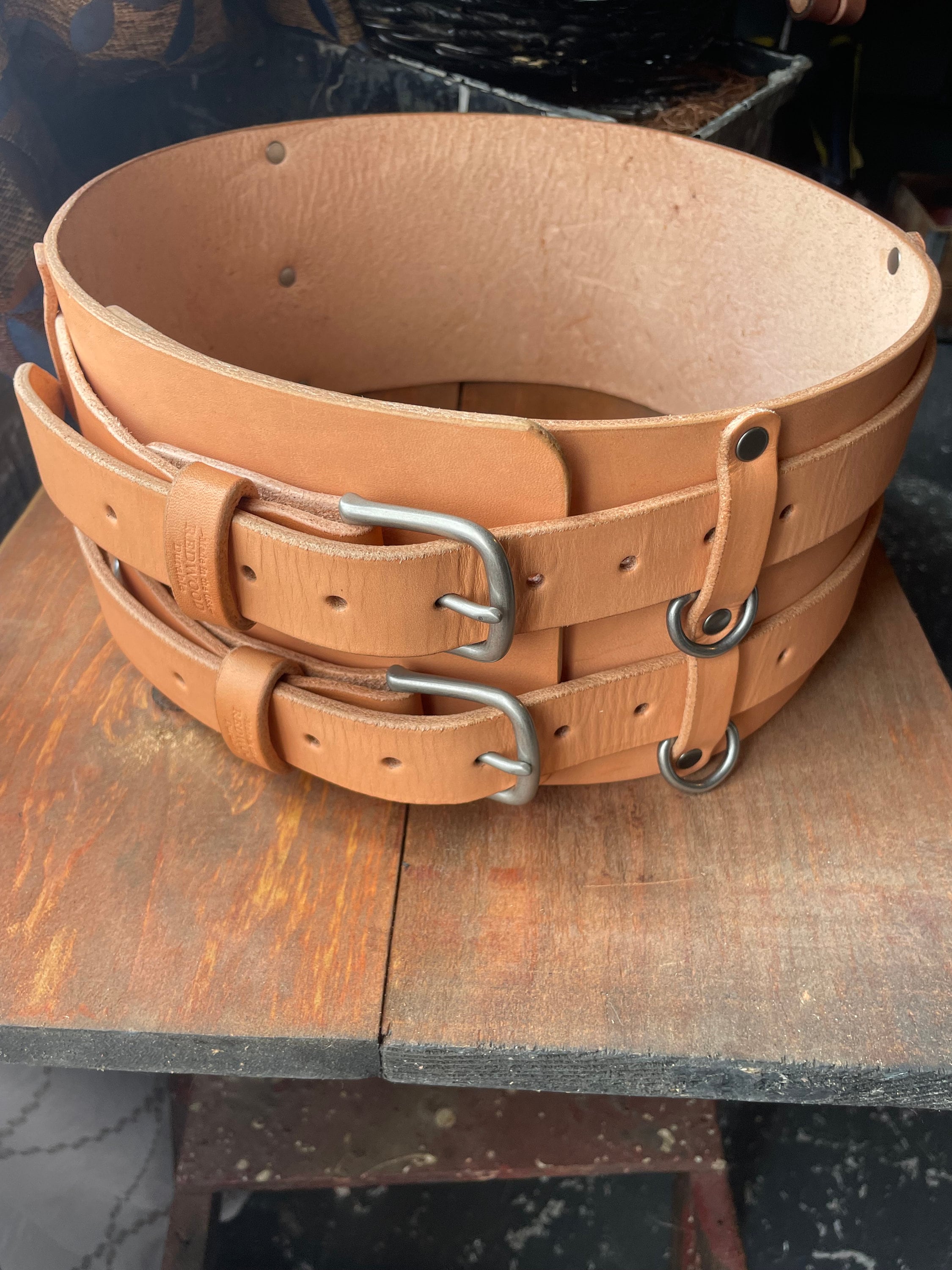 Gladiator Belt - Warrior Belt - Full Grain 10 Oz Veg Tan Leather - Etsy