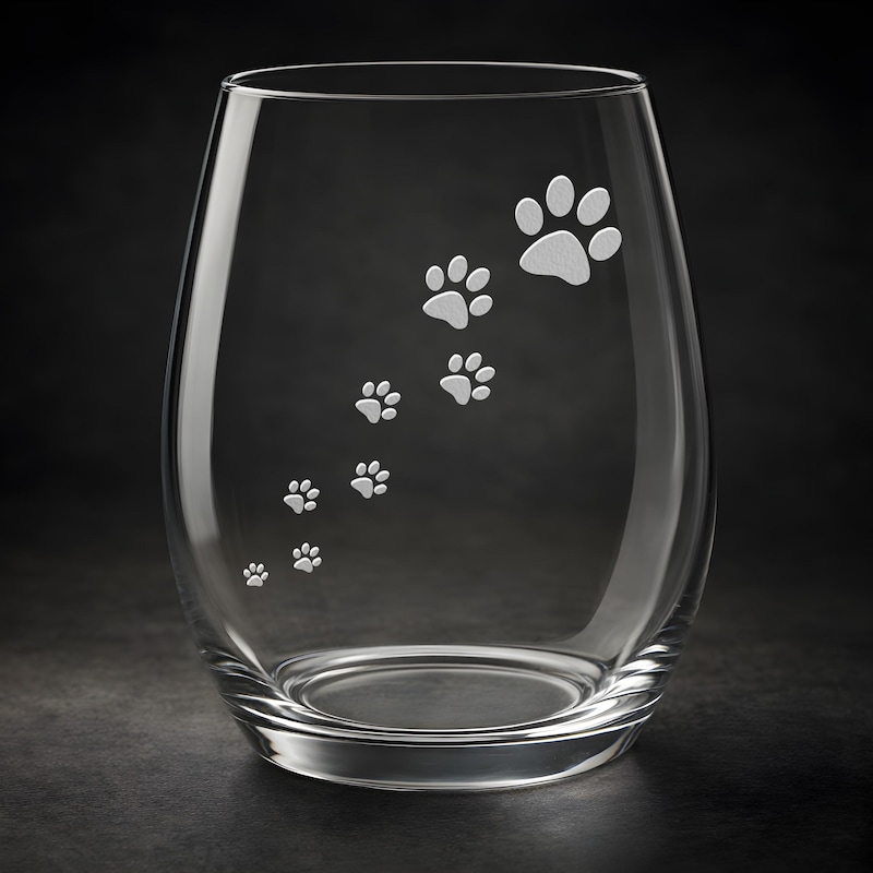 Dog Paw Drink Charms - Etsy
