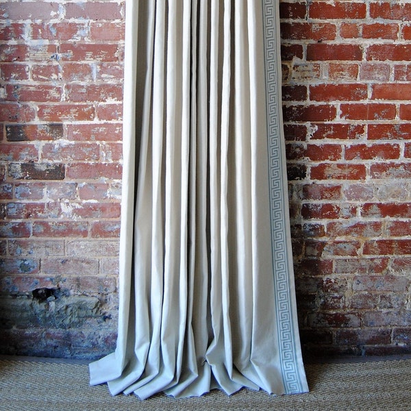 Greek Key Curtains - Etsy