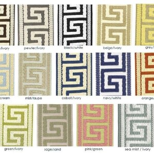Greek Key Roman Shade 30 Linen Color Options 13 Greek Key Colors 3 ...