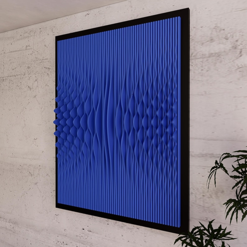 3D Parametric MDF Wall Art – Contemporary Textured Panel, Custom RAL ...