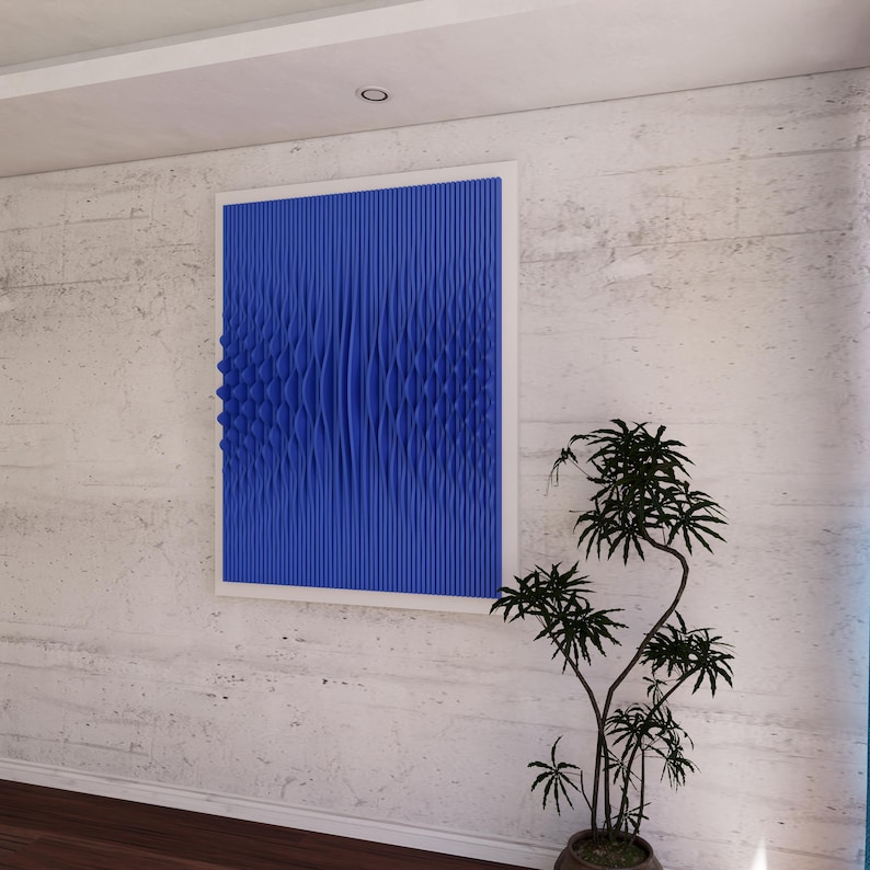 3D Parametric MDF Wall Art – Contemporary Textured Panel, Custom RAL ...