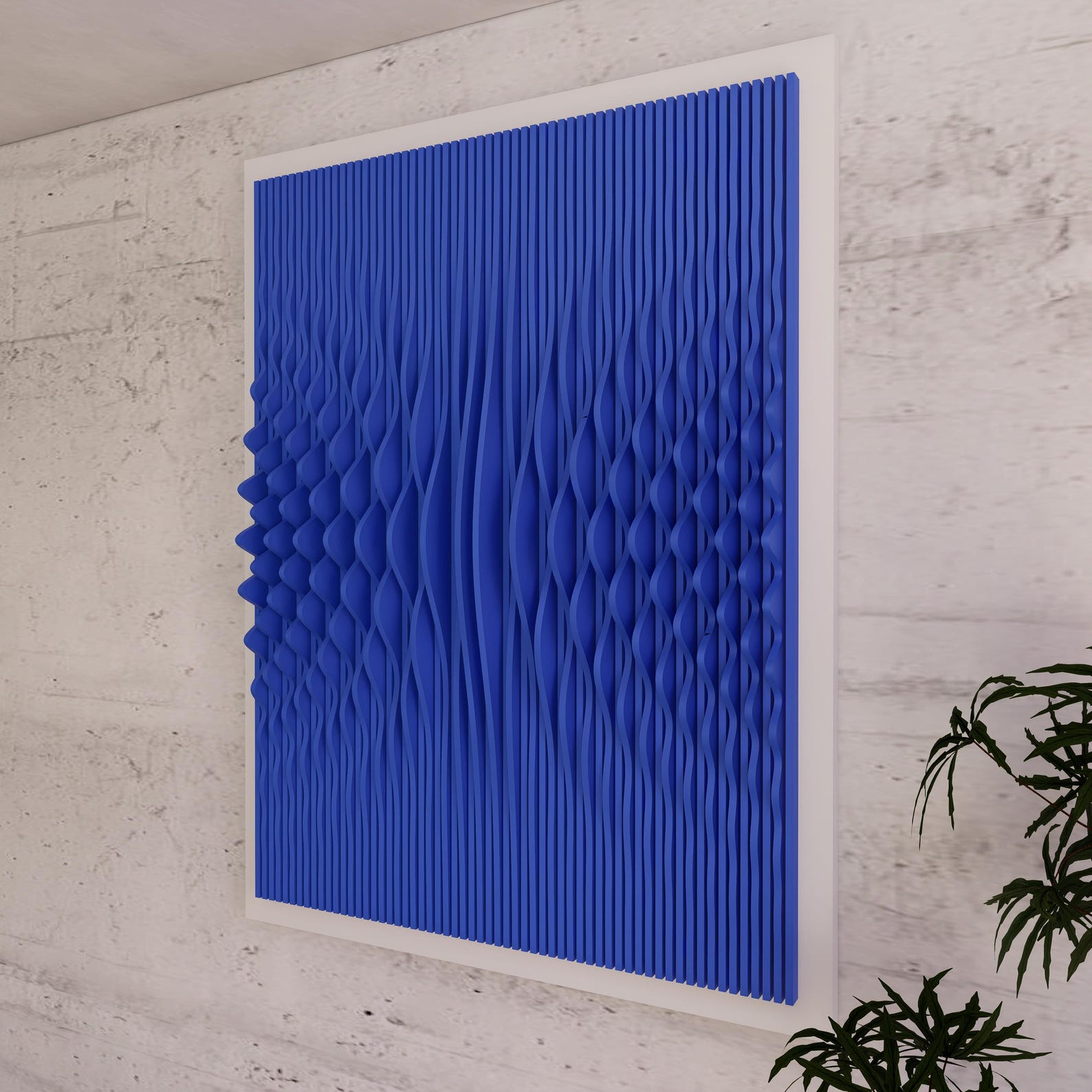 3D Parametric MDF Wall Art – Contemporary Textured Panel, Custom RAL ...