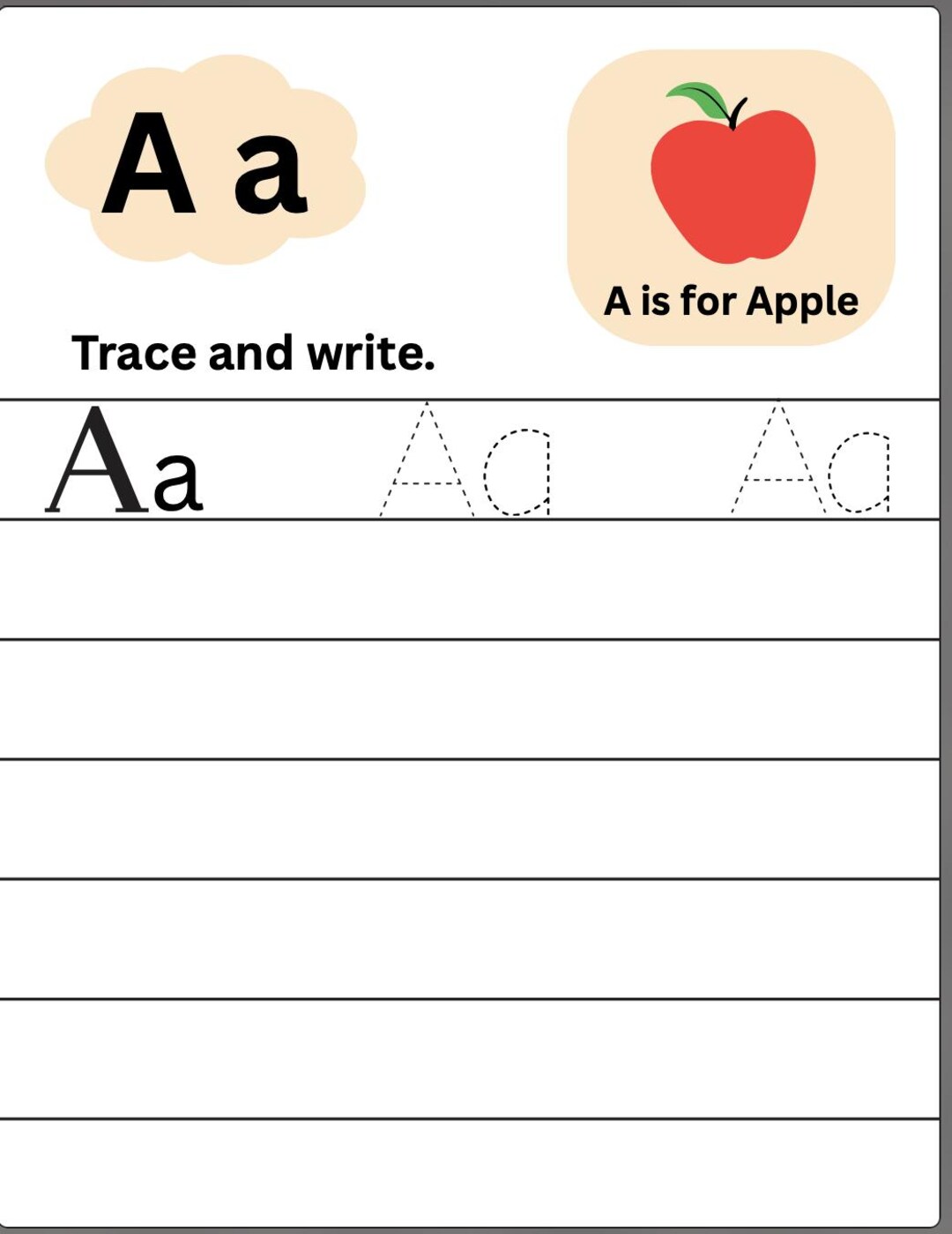 ABC Tracing Workbook for Kids | Alphabet Learning Activity Book ...