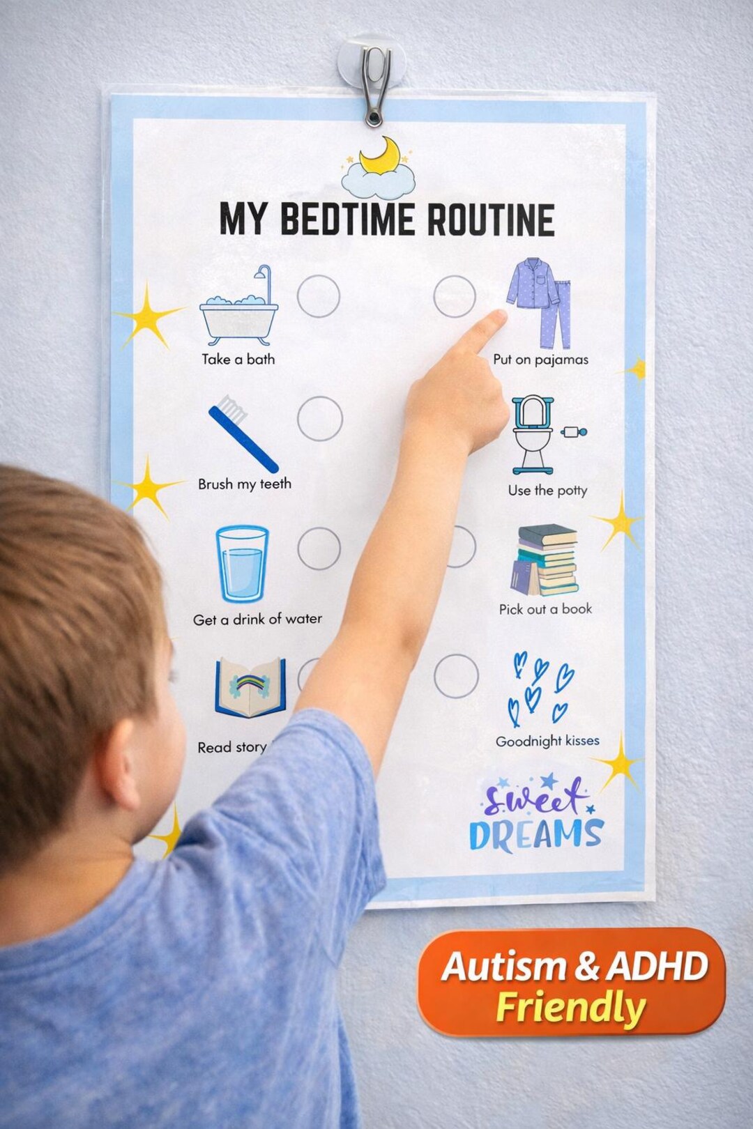 Daily Visual Schedule Bundle for Kids | 5 Laminated Charts | Autism ...
