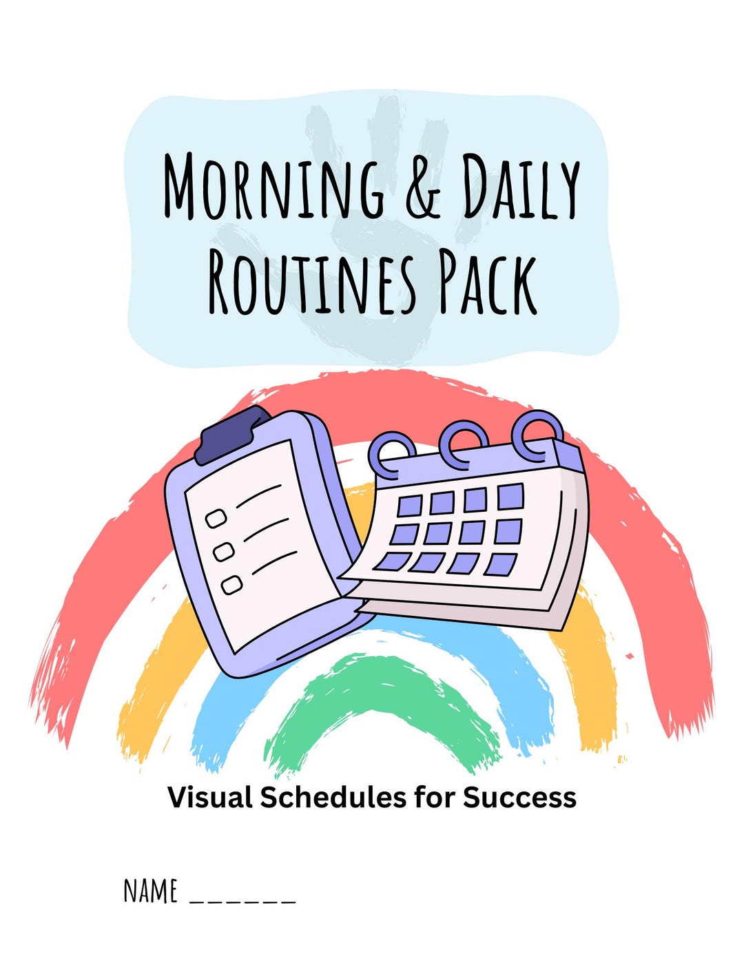 Visual Schedule Pack | Kids Daily Routine Chart (PDF Download) - Etsy