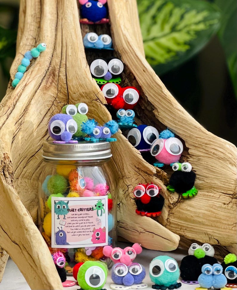 25 Quiet Critters Classroom Behavior Management Incentive Jar Reward ...