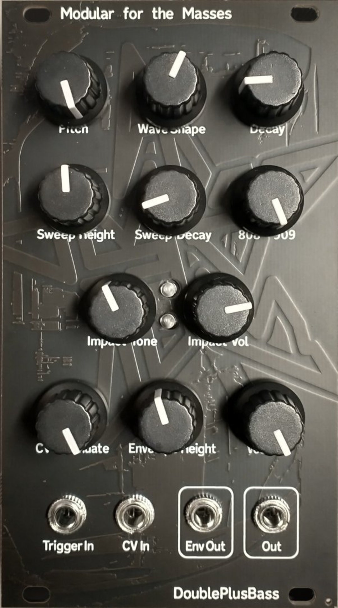 Doubleplusbass 14HP Eurorack Bass Kick Drum 808 909 Module With Eleven ...