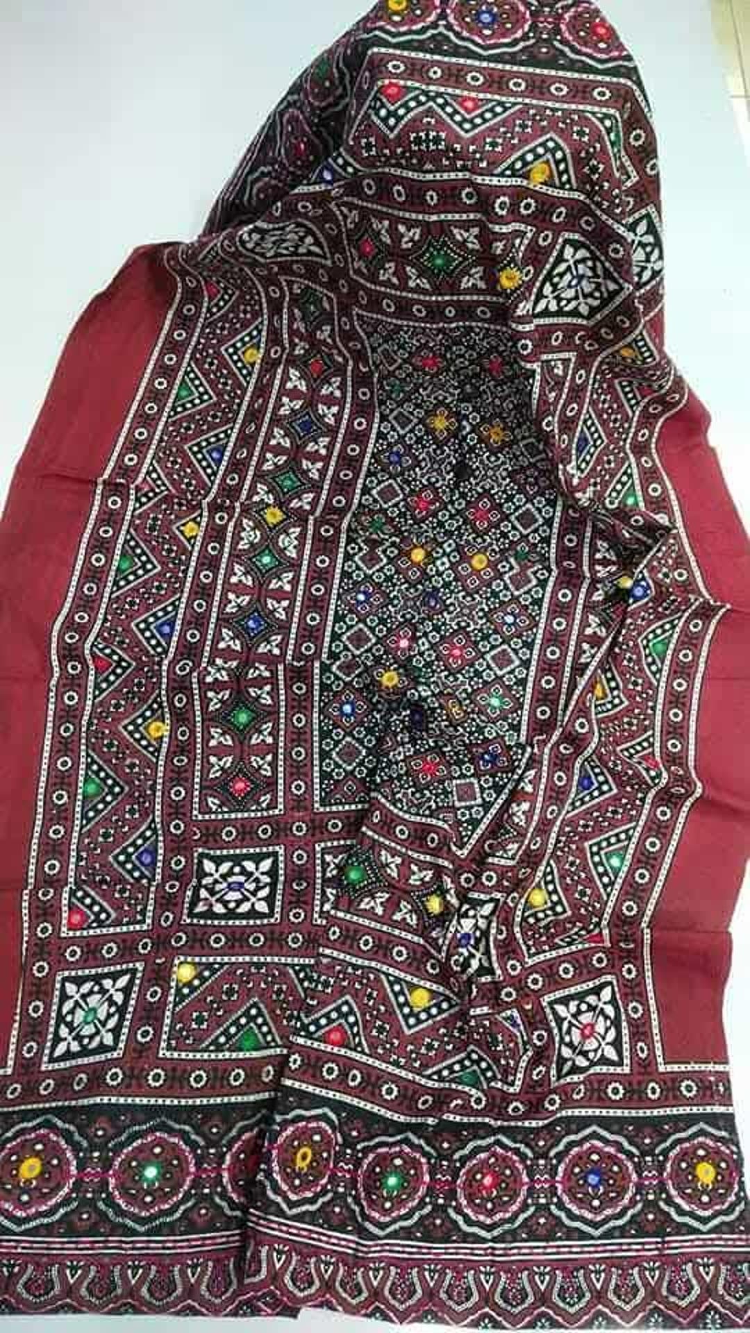 Sindhi Ajrak Shawls – Culture Day Collection - Etsy