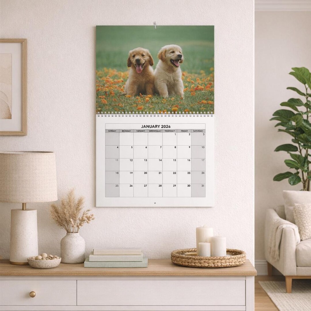 2026 Personalized Photo Wall Calendar | Custom 12 Month Picture ...