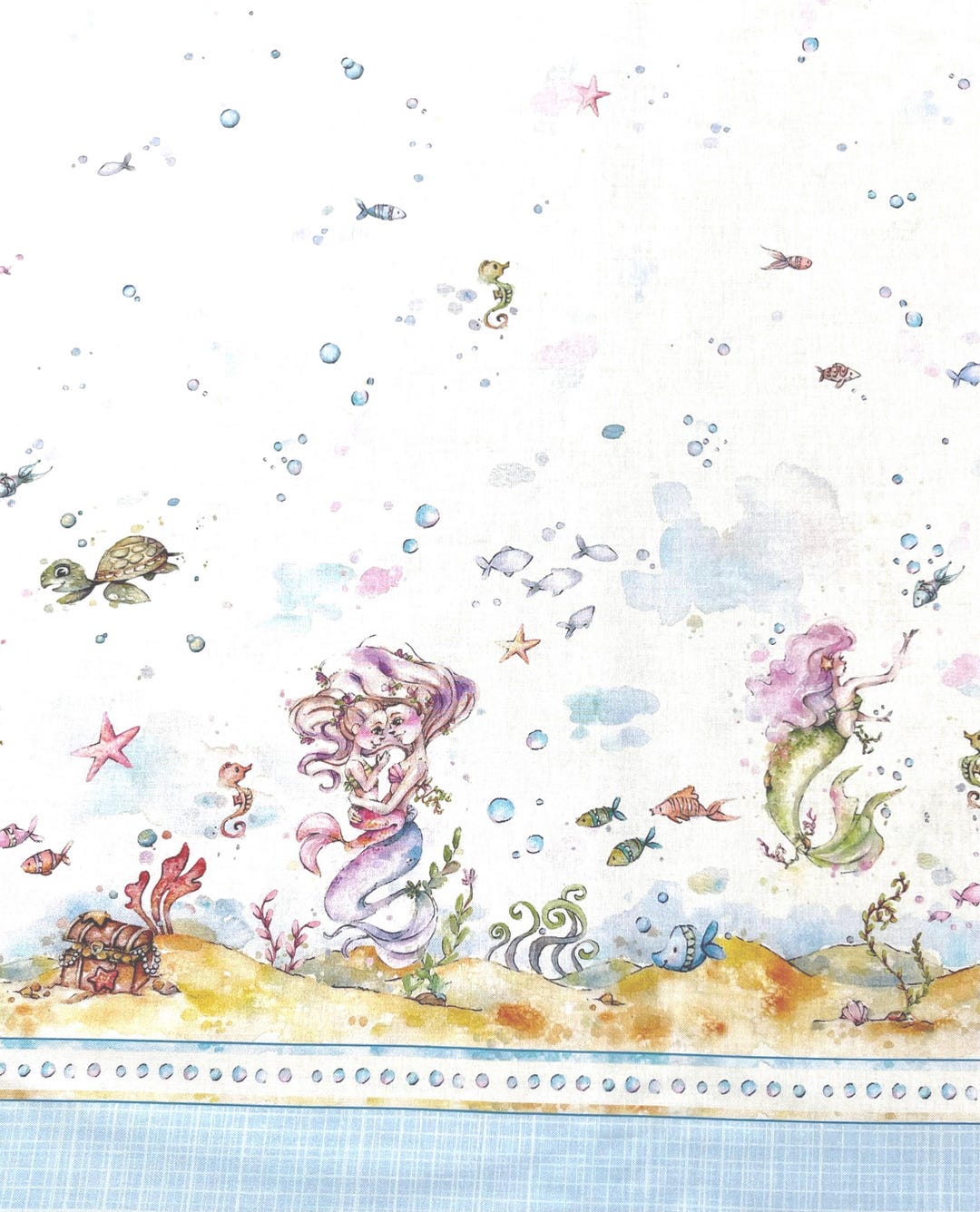 Enchanted Seas Wide Print Border Fabric by the 1/2 Yard - 530927 - Etsy